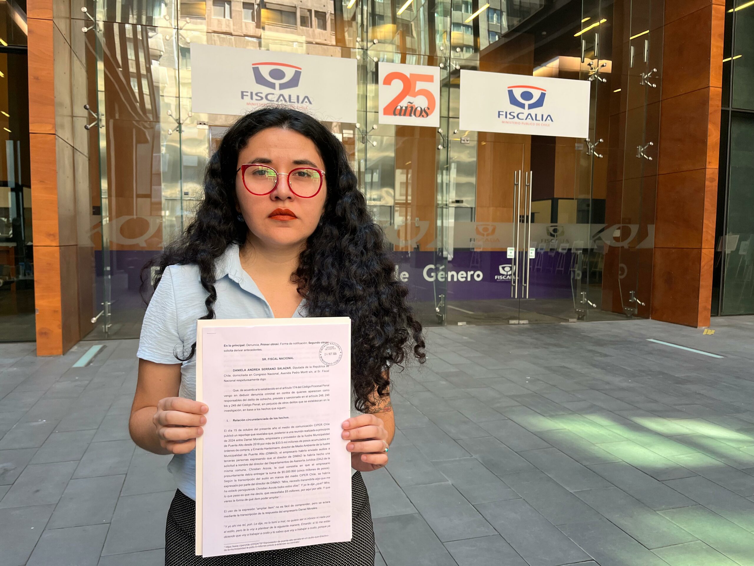 Diputada Daniela Serrano interpone denuncia criminal por posible ...